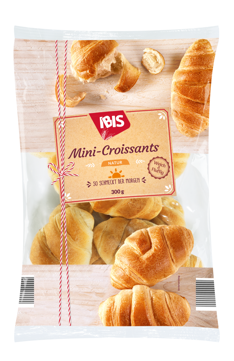 IBIS Kinder Croissants mit Nuss-Nougat-Füllung